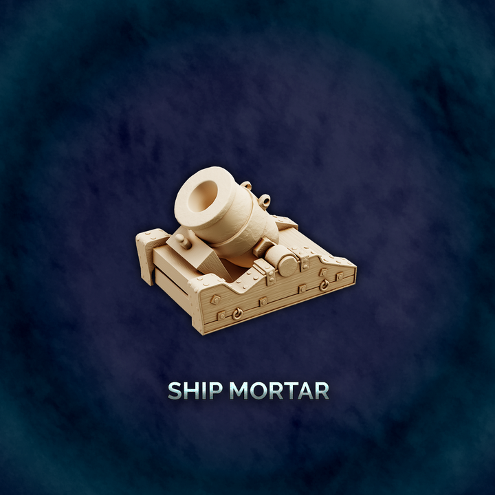 3D Printable Ship Mortar by Artificers_Mini