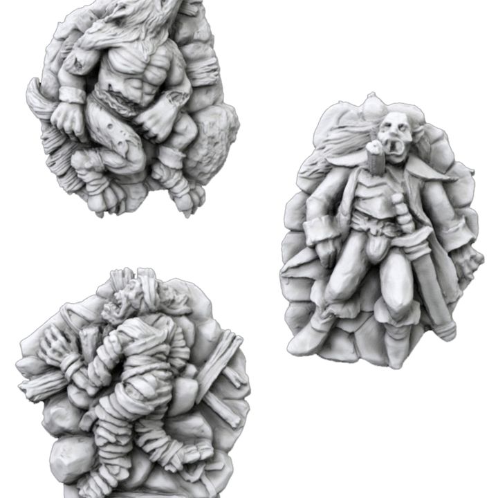 3D Printable Dead Werewolf, Vampire & Orc Mummy - Fatal Fantasy by ...
