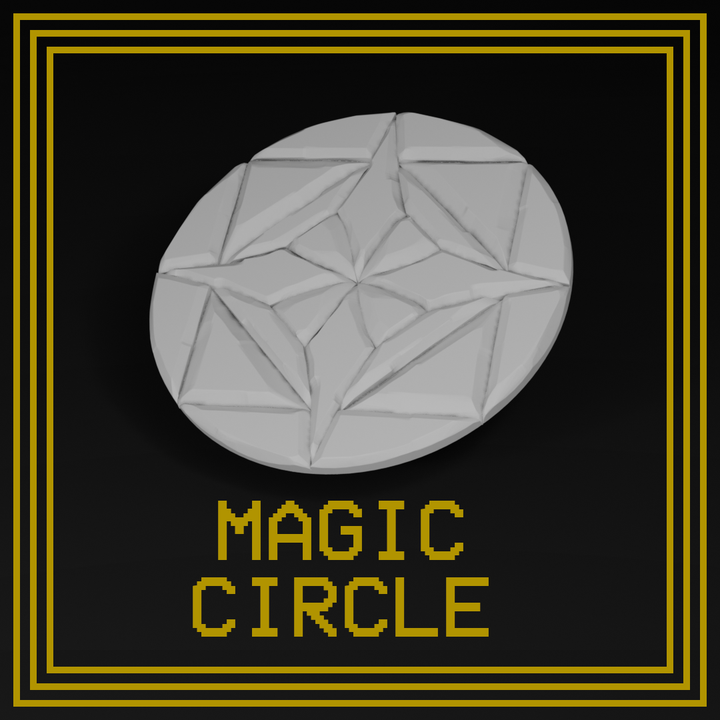 3D Printable Magic Circle by Auto Generate