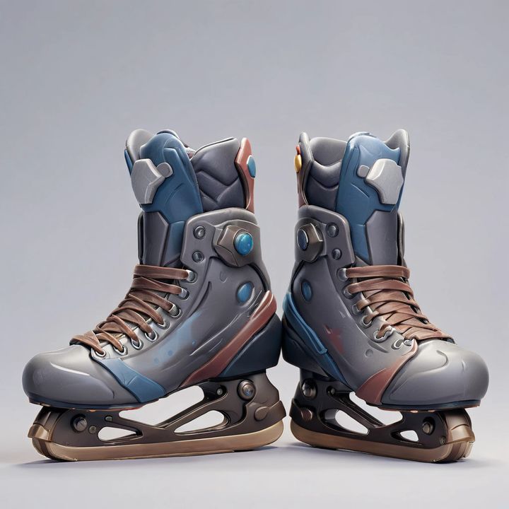 3D Printable Futuristic Ice Skates 3D Model STL Printable by Ahmed