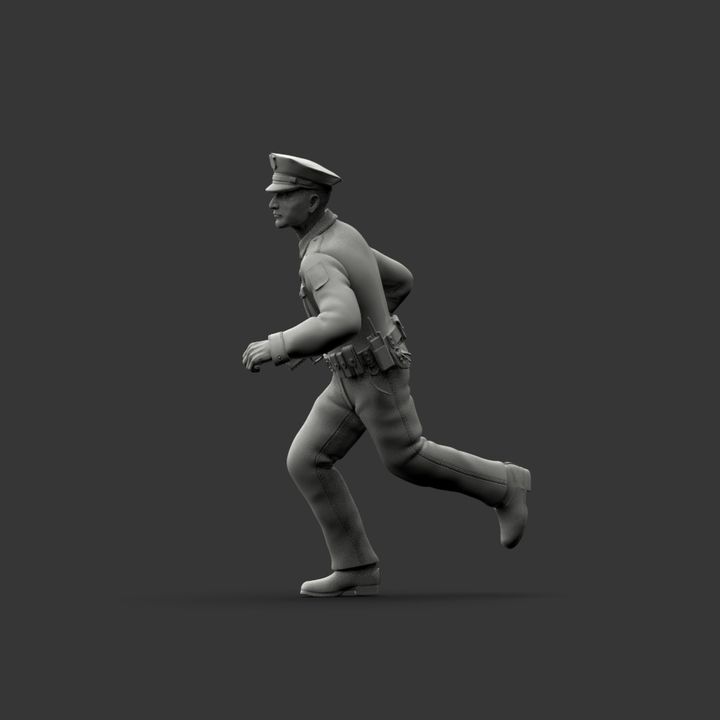 3D Printable Police Officer by Dmitry Tishchenkov