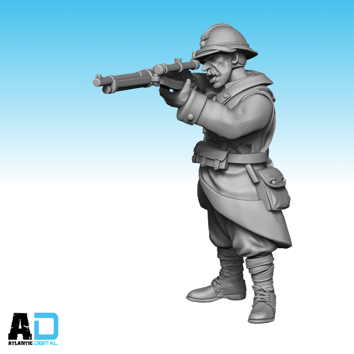3D Printable WW2 French Snipers by Wargames Atlantic