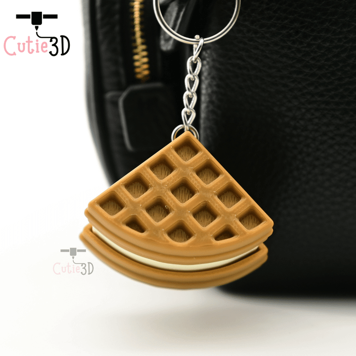 3D Printable Cutie3D Waffle Ice Cream For Food Lovers Keycap Fidget ...