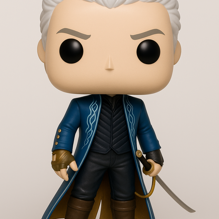 3D Printable VERGIL DEVIL MAY CRY FUNKO POP STYLE – STL Fan Art Model ...