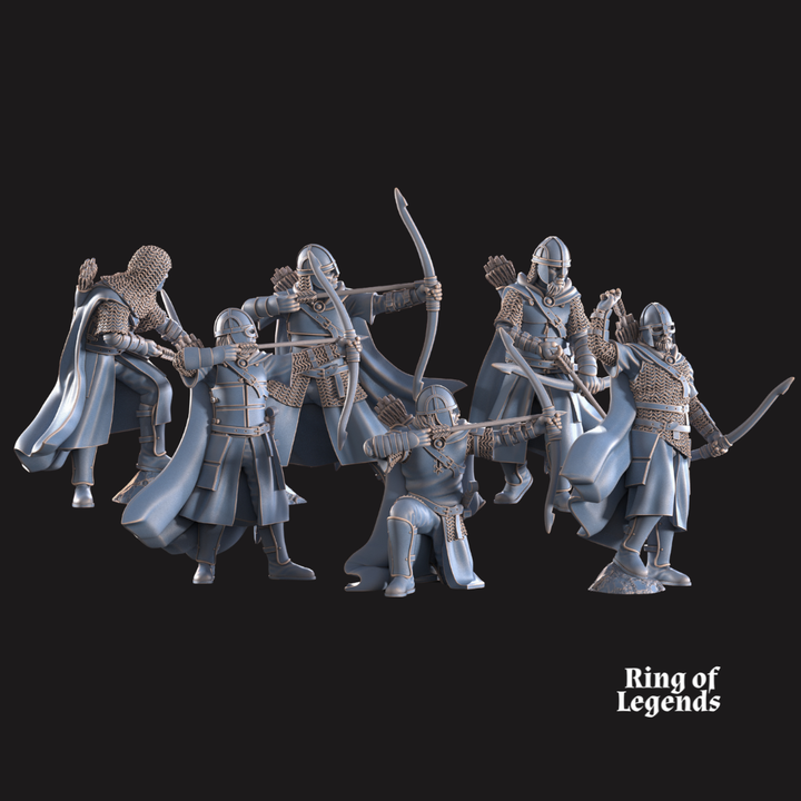 3D Printable West Humans 6x Archers | West Humans | Ring of Legends by ...