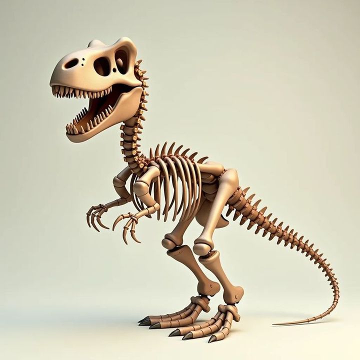 3D Printable Dinosaur rex stl bones by Mayra Guamialama
