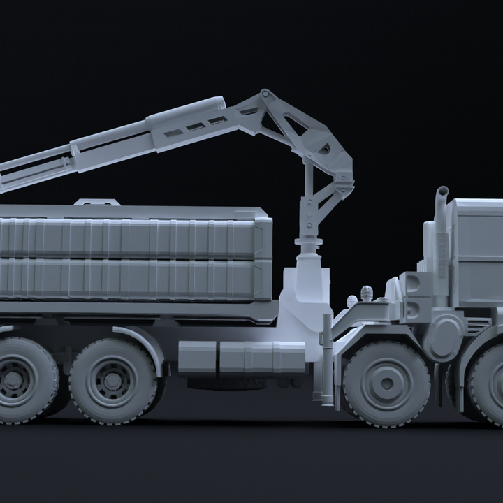 3D Printable French Renault Kerax Loader Vehicle for SAMP T/NG Battery ...