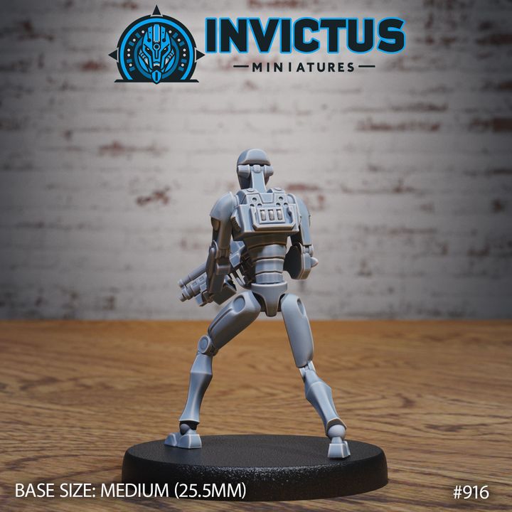 3D Printable Droid Assault / Battle Robot / Space Cyber Robot ...