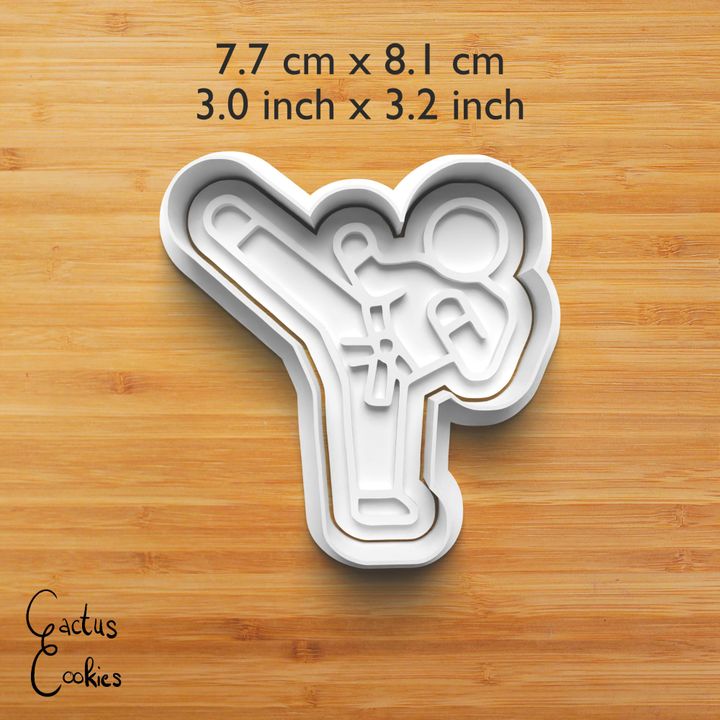 3D Printable Karate Cookie Cutter set 0899 by James-Jason Beckers