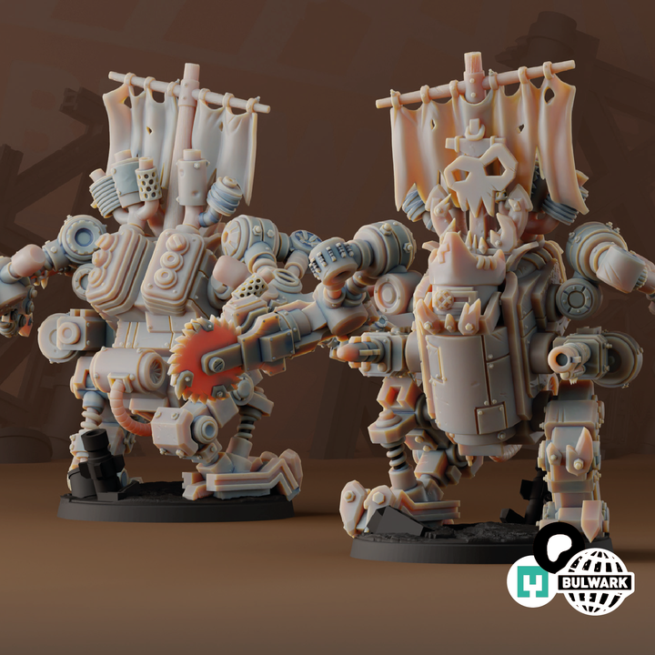3D Printable ORC SCRAP ROBOTS KIT by BULWARK JIM