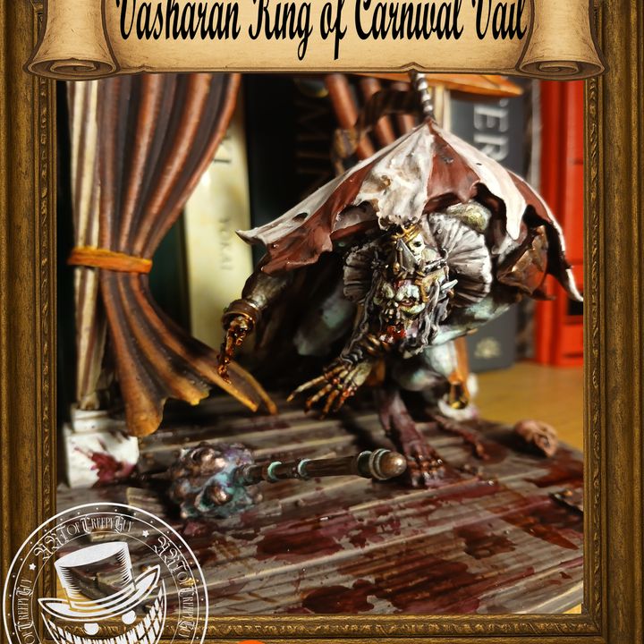 3D Printable Vasharan King of Carnival Vail by Creepy Guy