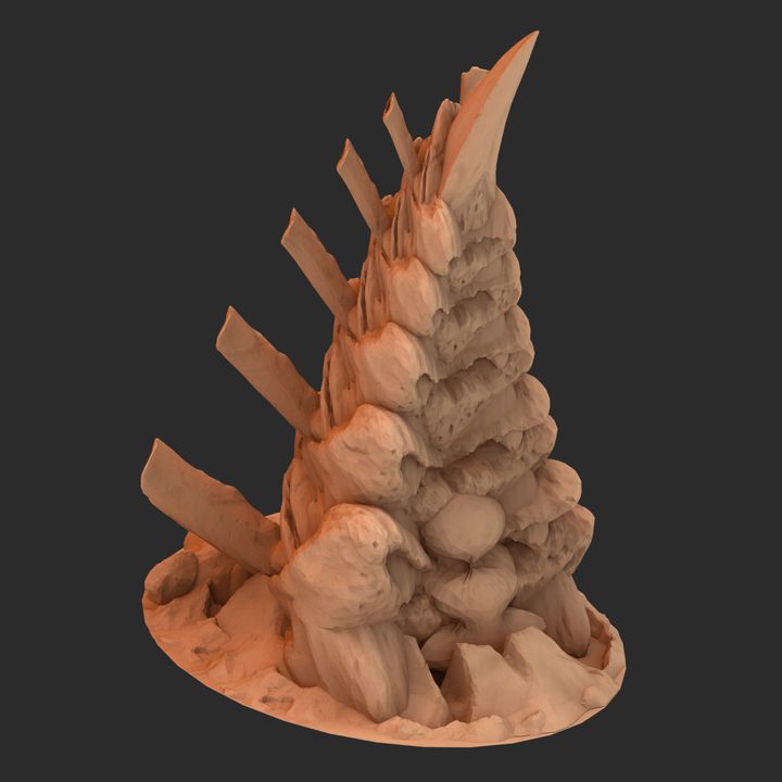 3D Printable Fukai Scatter Terrain 41~50 - Chaotic Alien Hive for ...
