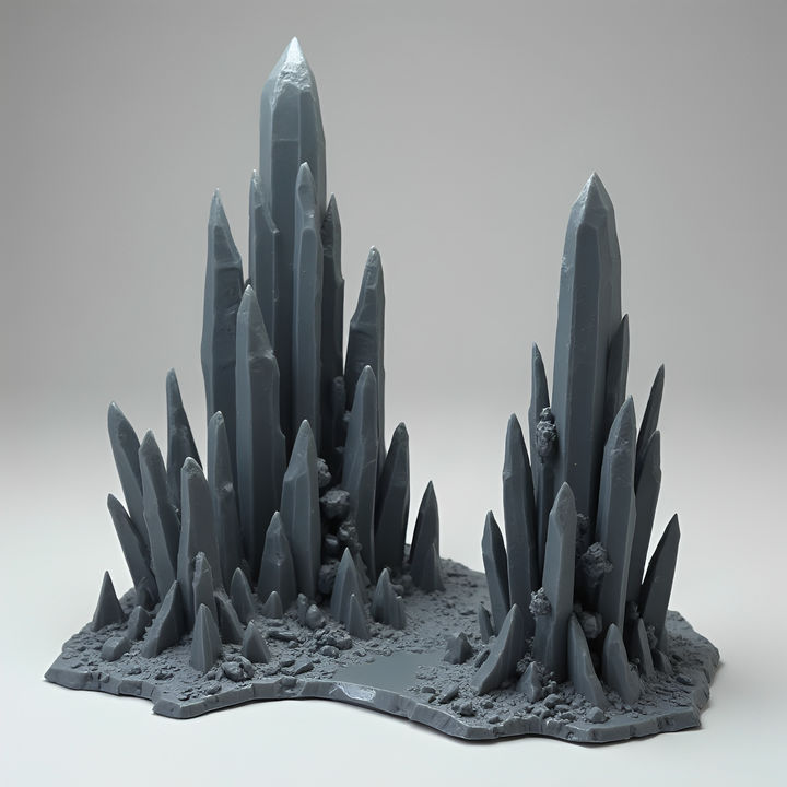 3D Printable Arcane Crystal Formations 80mm – 3D Printable Scatter ...