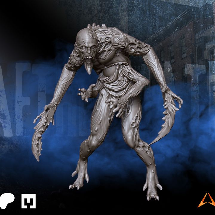 3D Printable SLASHER MONSTER DEAD SPACE POSE5 by Aftermath Studios