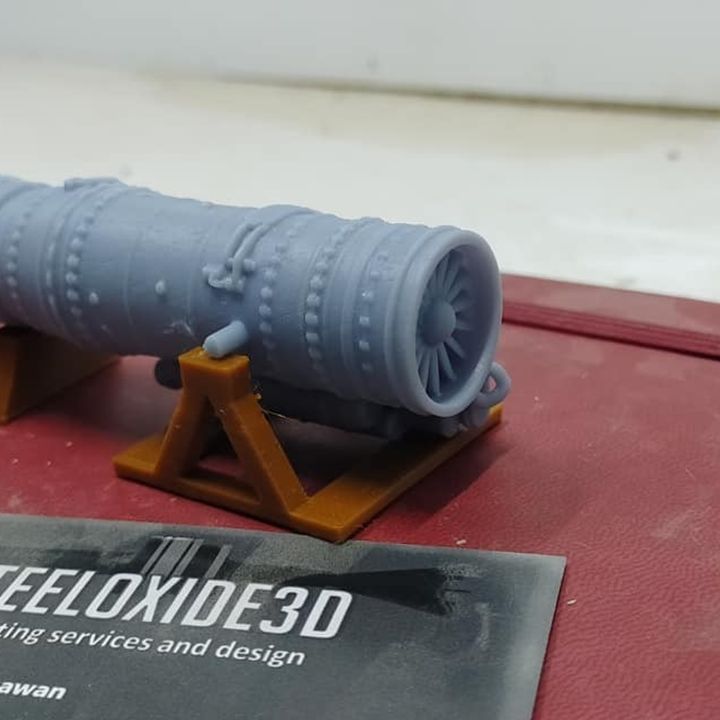 3D Printable Tumansky R-11 Turbine engine by STEELOXIDE3D