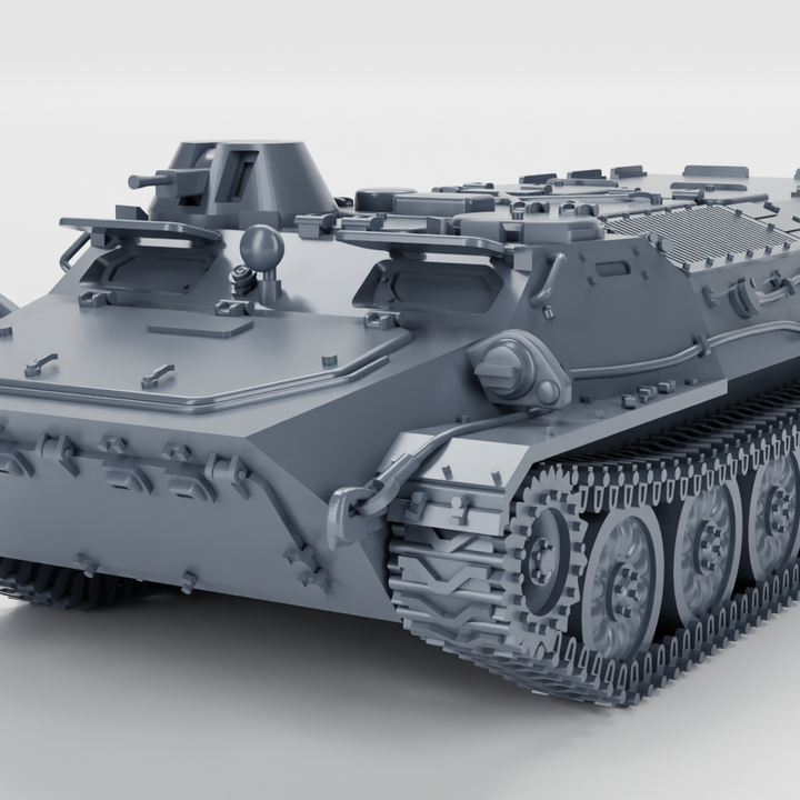 3D Printable MT-LB (APC) (USSR, Cold War) (1:56 and 1:100 scale) by ...
