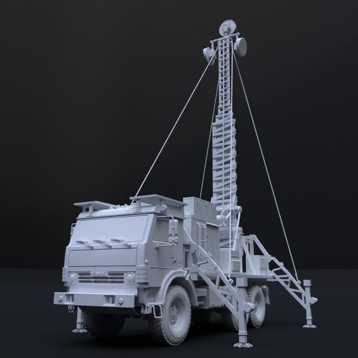 3D Printable Russian Kamaz R416 GM Communication Vehicle by The ...