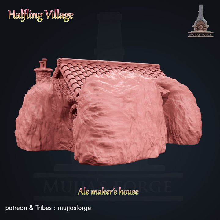 3D Printable Halfling Village - Ale maker's house by MUJJA'S FORGE