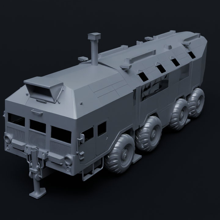 3D Printable Soviet MAZ 543 Redut Command Vehicle by The Military ...