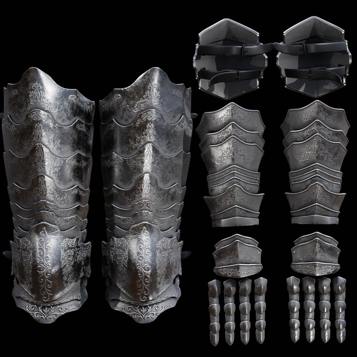 3D Printable BLAIDD ARM & LEG PLATE ARMOR COSPLAY LIFESIZE – ELDEN RING ...