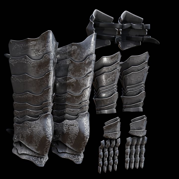 3D Printable BLAIDD ARM & LEG PLATE ARMOR COSPLAY LIFESIZE – ELDEN RING ...