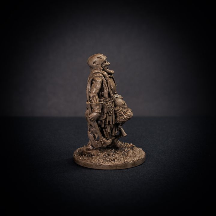3D Printable Undead - Dual Wielding Axes by Knucklebones Miniatures