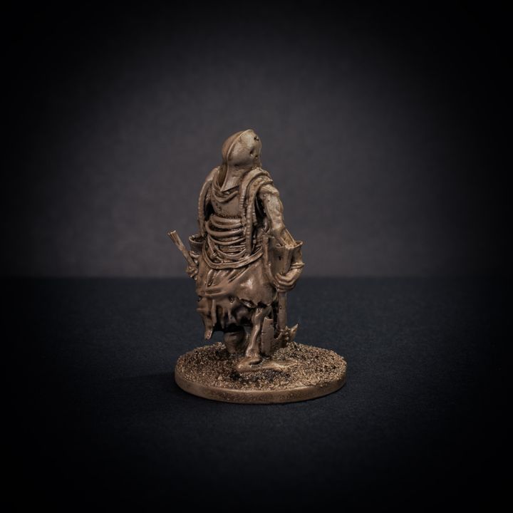 3D Printable Undead - Dual Wielding Axes by Knucklebones Miniatures