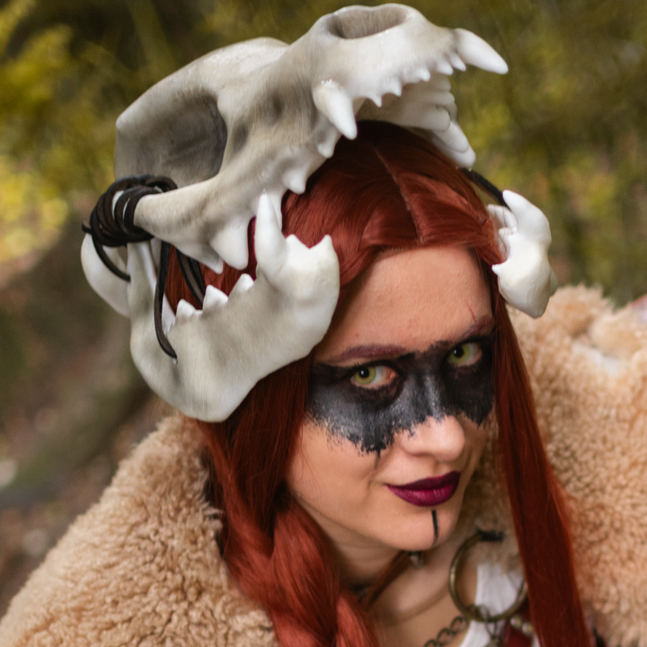 3D Printable Wolf Skull Cosplay Headpiece by Propsmaker