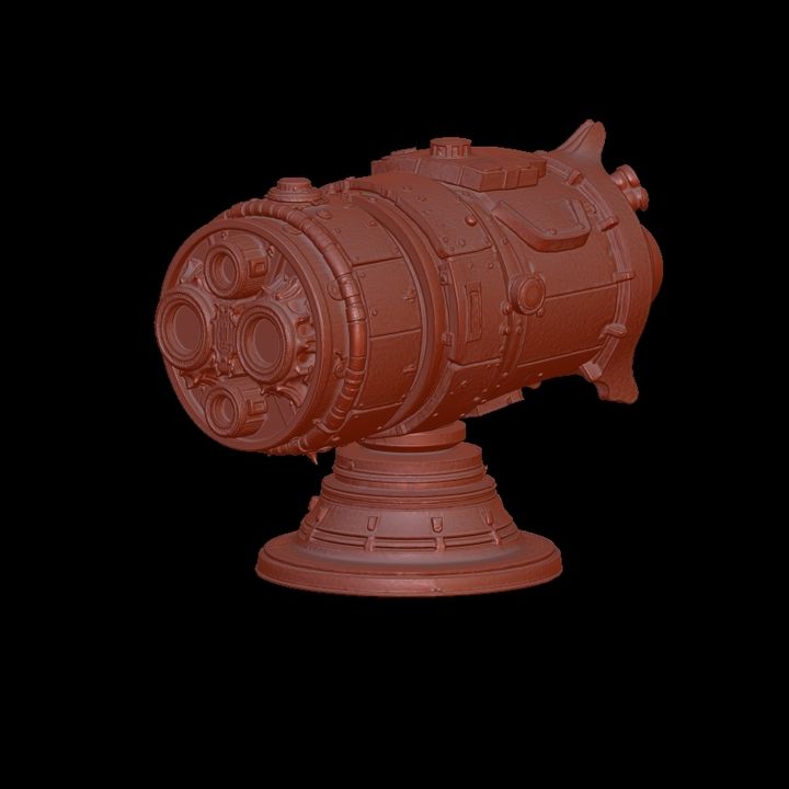 3D Printable Sci-Fi Missile Turret Base – Futuristic Display Stand for ...