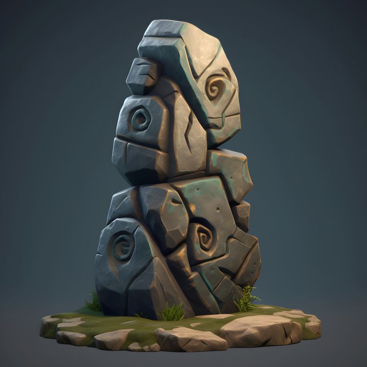 3D Printable Stylized Arcane Standing Stone – 80mm Fantasy Terrain by ...