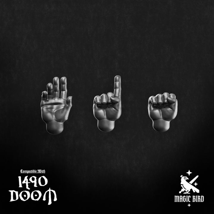 3D Printable Doom Warrior Kit - Kaltmann by Magic Bird Workshop