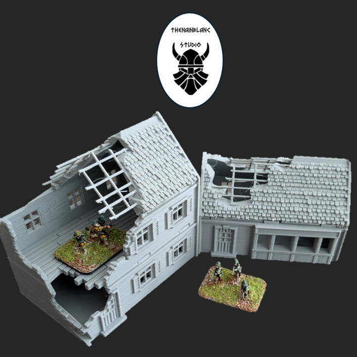3D Printable Small Scale Scenery (15mm) : Western House 2 (With several ...