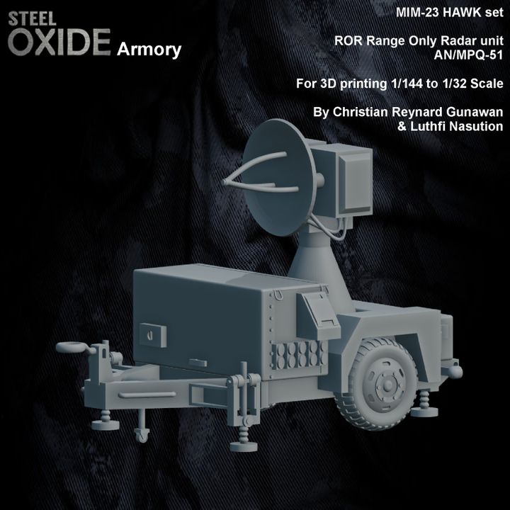 3D Printable MIM-23 HAWK series ROR Range Only Radar AN/MPQ-51 by ...