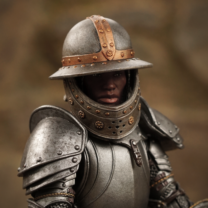 3D Printable Action figure Helmets + Head by diego