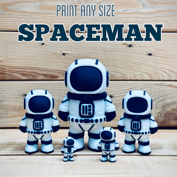 3D Printable Spaceman (print any size) by ENIQUE3D