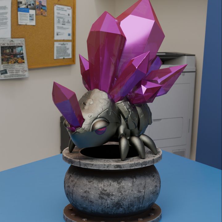 3D Printable Crystal Bug Controller Stand by Studio Tridimen