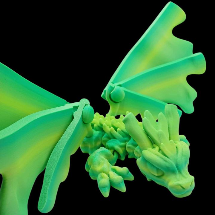 3D Printable Swamp Dragon Flexible by The Dragon's Den