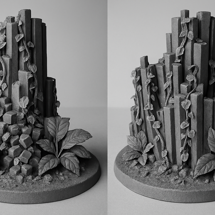 3D Printable Basalt Column Formation – Hexagonal Volcanic Rock Terrain ...
