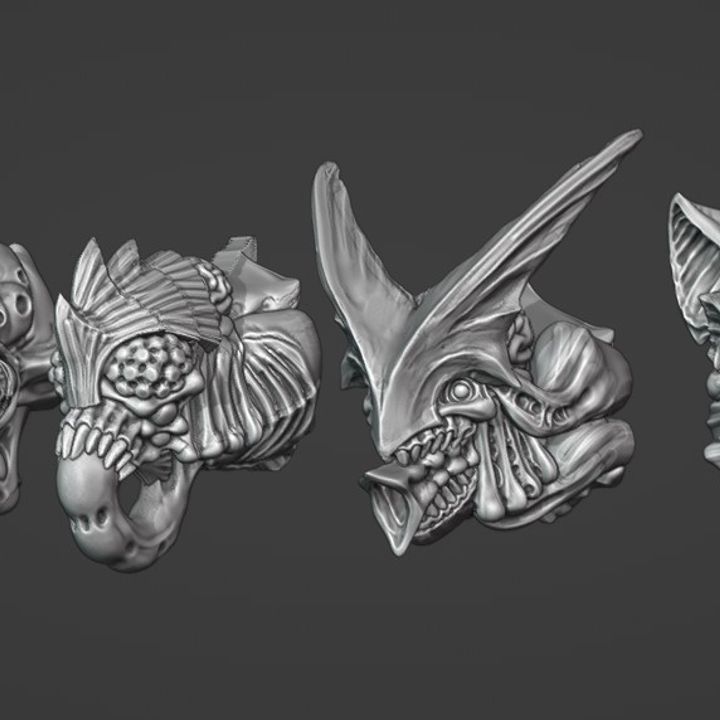 3D Printable Hive Drone & Strafing Gargants by J4Studio