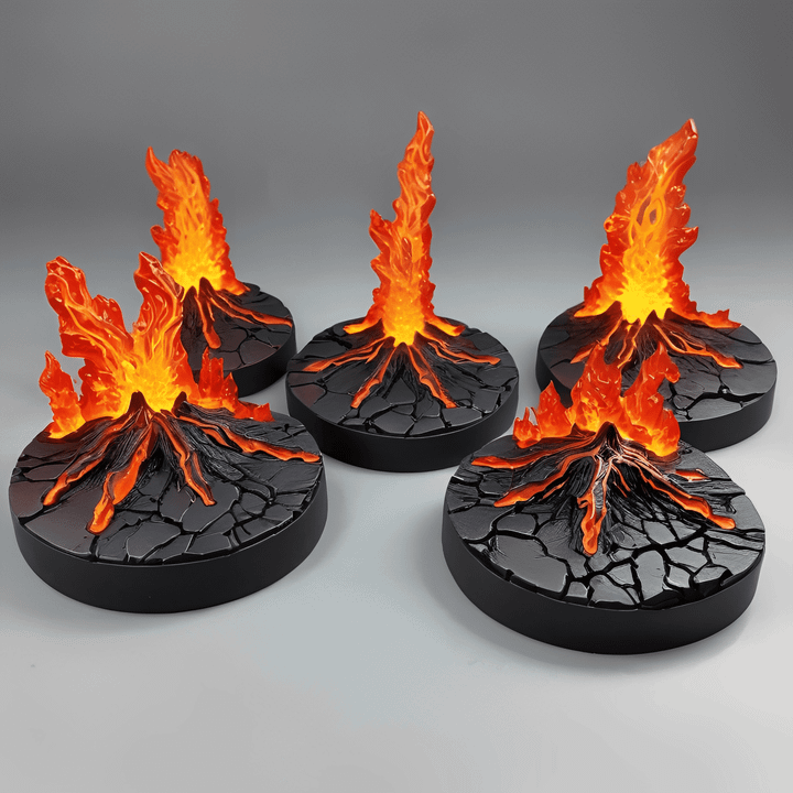 3D Printable Erupting Volcano Terrain Set – 3D Printable Scenery for ...