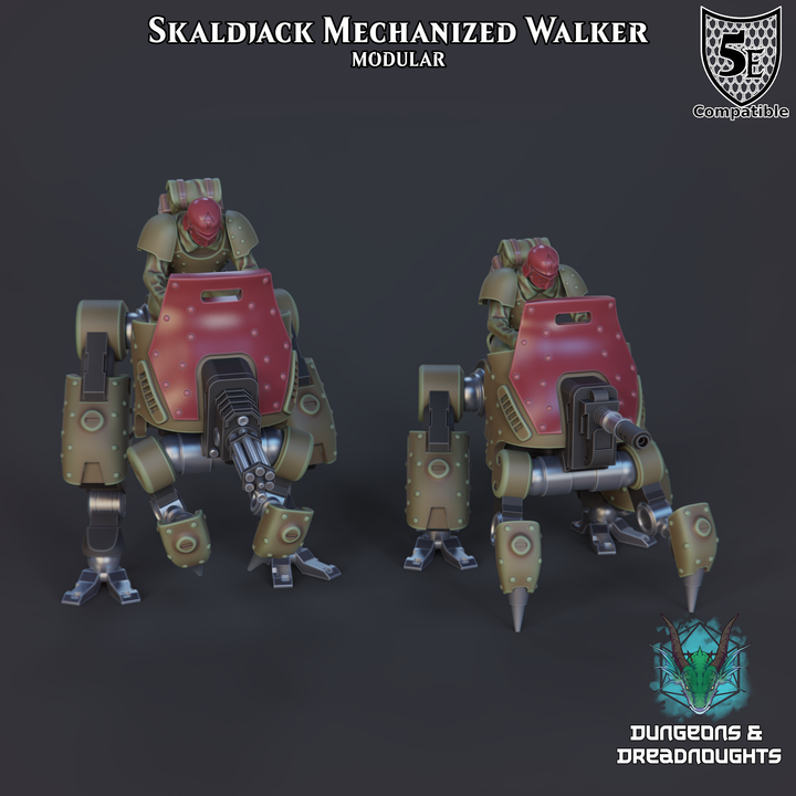 3D Printable Skaldjack - Mechanized Walker | 5e Stats + Art Included ...