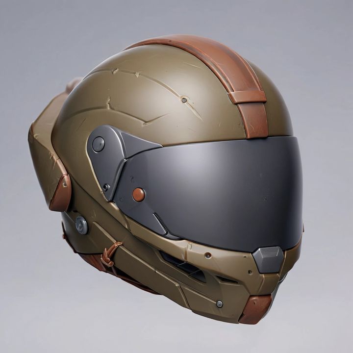 3D Printable Cyberpunk Pilot Helmet 3D Model STL Printable by Ahmed