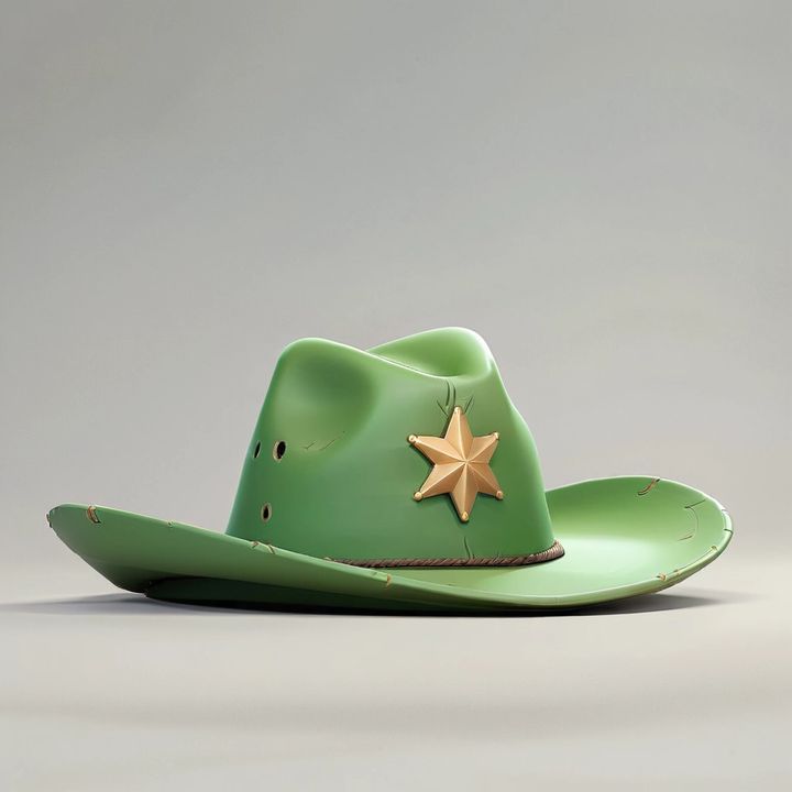 3D Printable Cowboy-Sheriff-Hat-3D-Model-STL-Printable by Ahmed