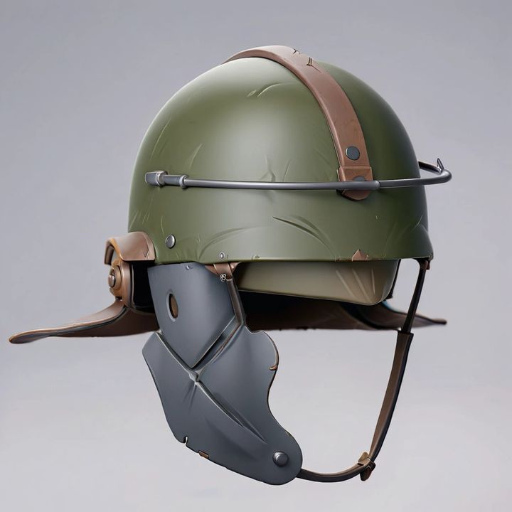 3D Printable Worn-Military-Helmet-3D-Model-STL-Printable by Ahmed