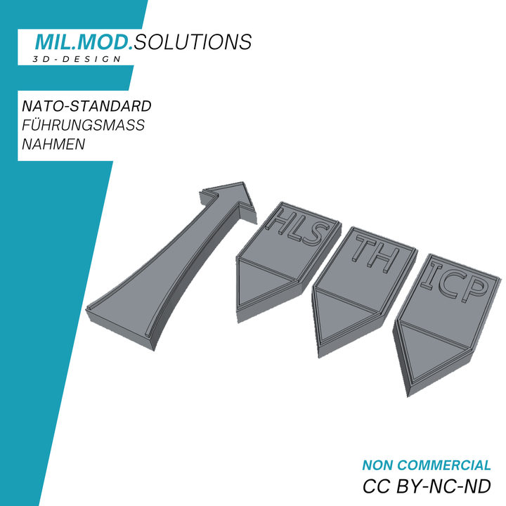 3D Printable NATO-Standard Symbol Führungsmassnahmen Sandkasten ...