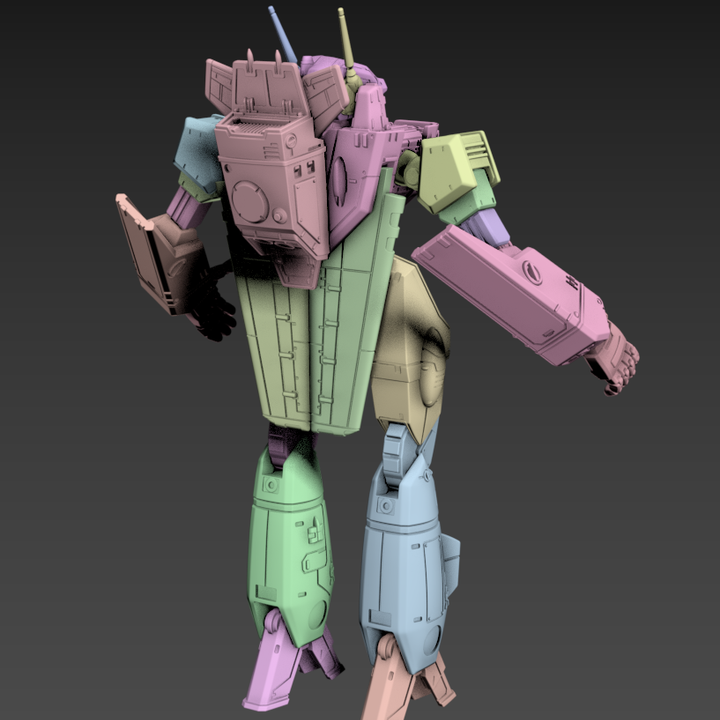 3D Printable BF-1J Bald Terry 135mm Poseable by Extra Guy