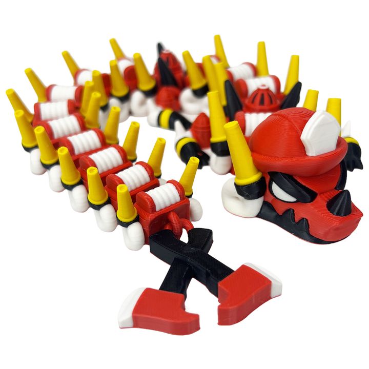 3D Printable Firefighter Dragon by Steven Wolf Studio