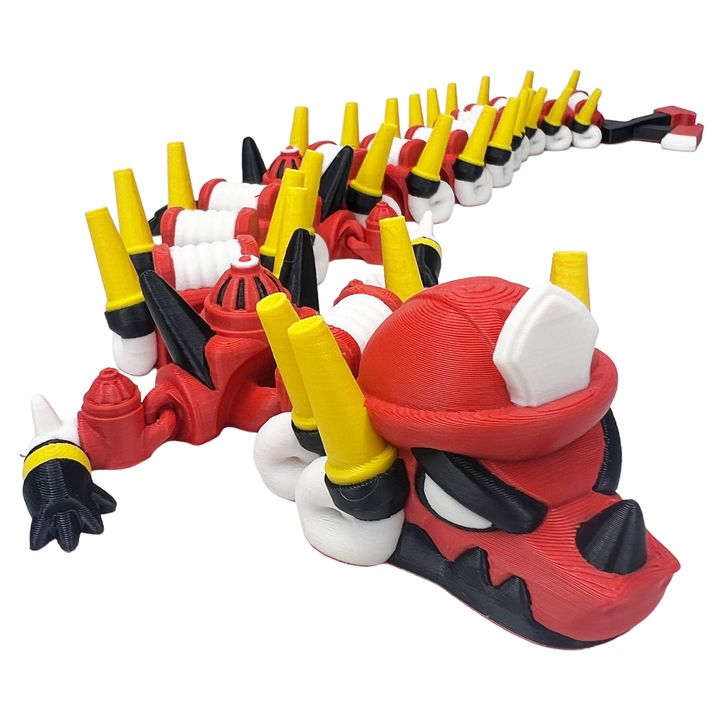 3D Printable Firefighter Dragon by Steven Wolf Studio