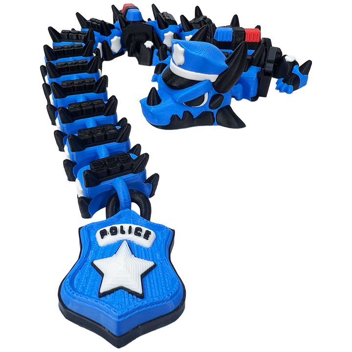 3D Printable Police Dragon by Steven Wolf Studio