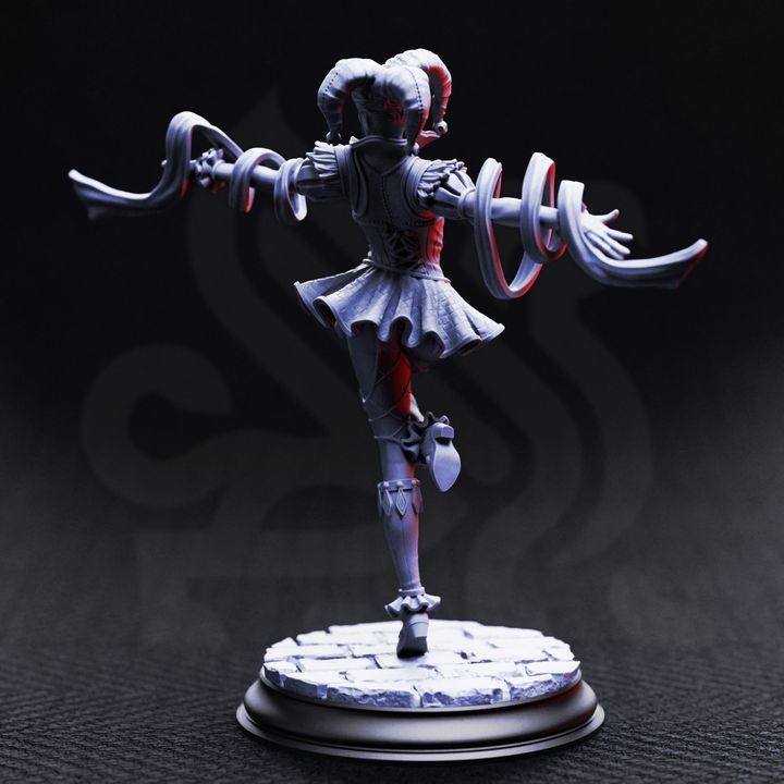3D Printable Gleeful Vampire Jester - Sanguine by DM Stash